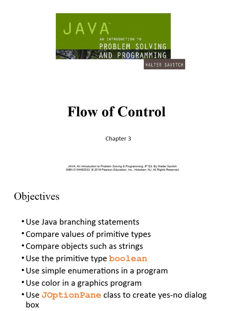 Chap 03ed8 | PDF | Boolean Data Type | Control Flow