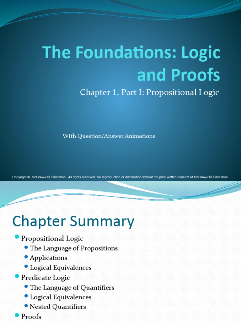 Chapter1 s1 | PDF | If And Only If | Logic