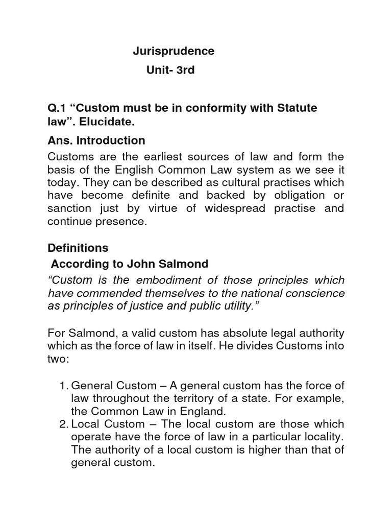 Juris Unit - 3rd-1 | PDF | Precedent | Punishments