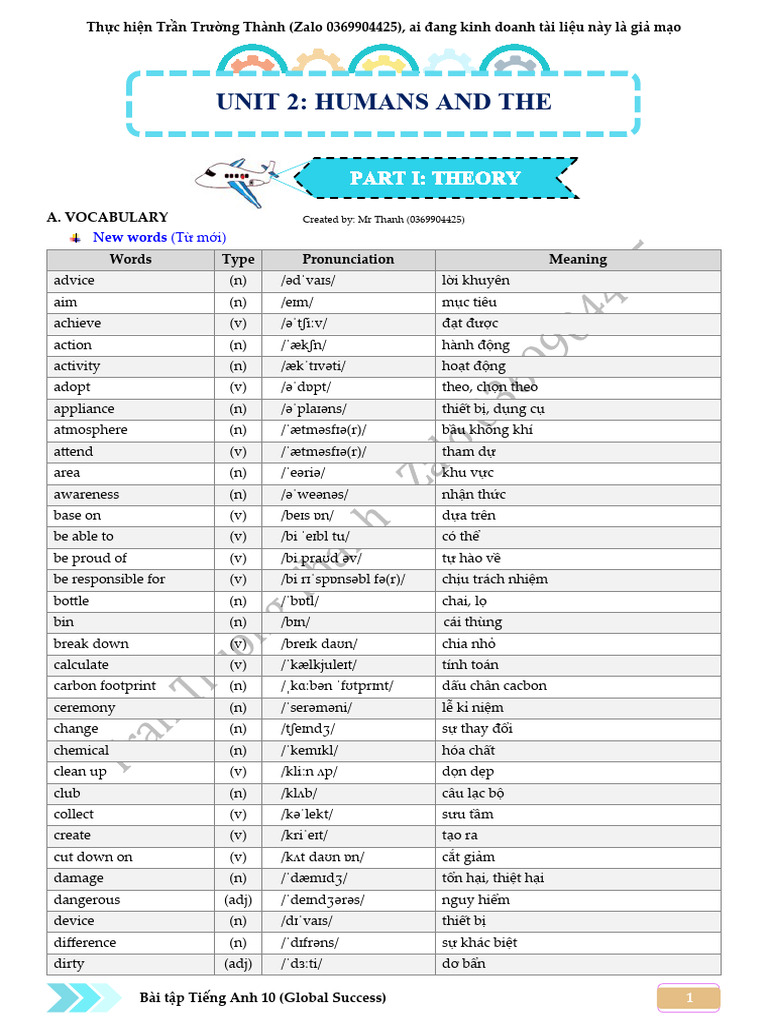 Unit 2 (Global 10) (HS) | PDF