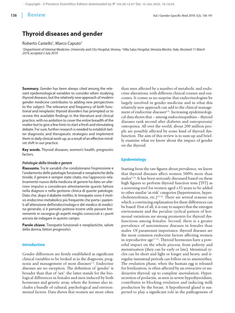 Castello | PDF | Hypothyroidism | Hyperthyroidism