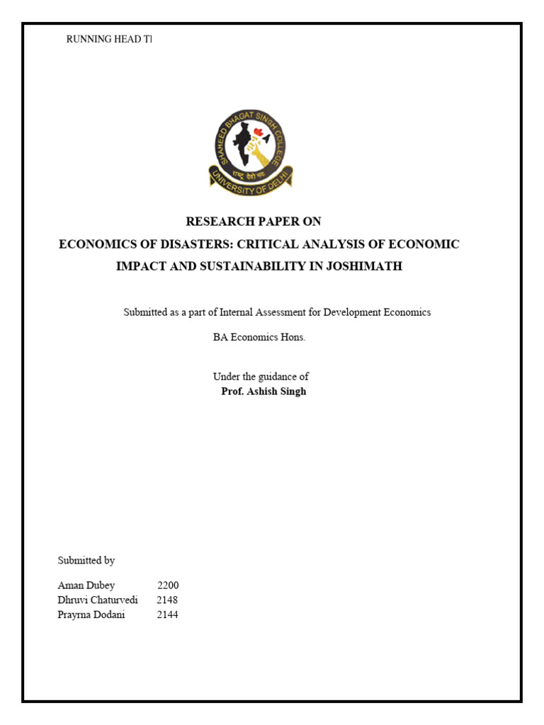 Research Paper | Download Free PDF | Economies