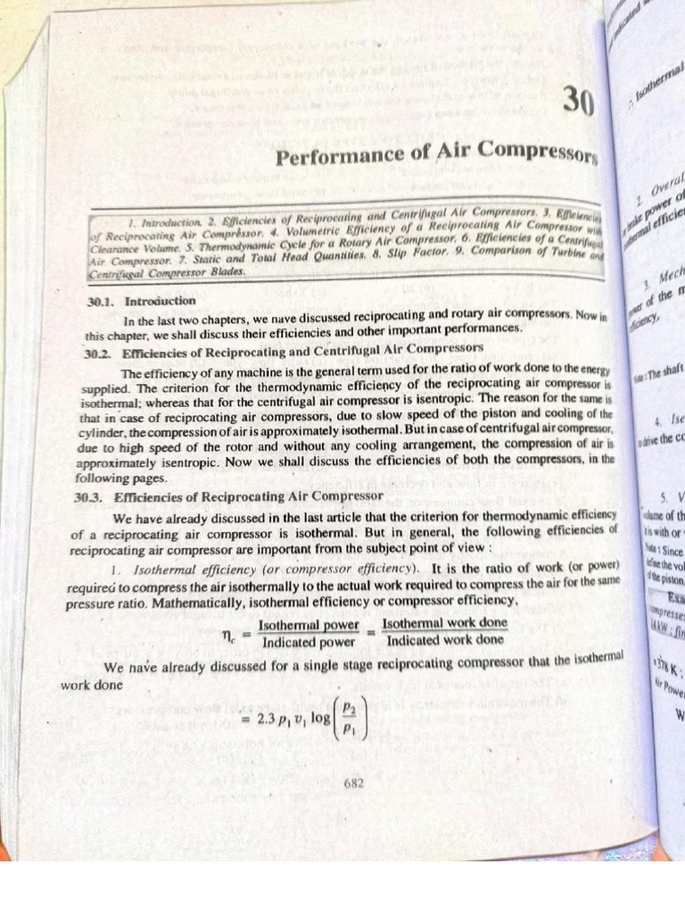 Performance of Air Compressors | PDF