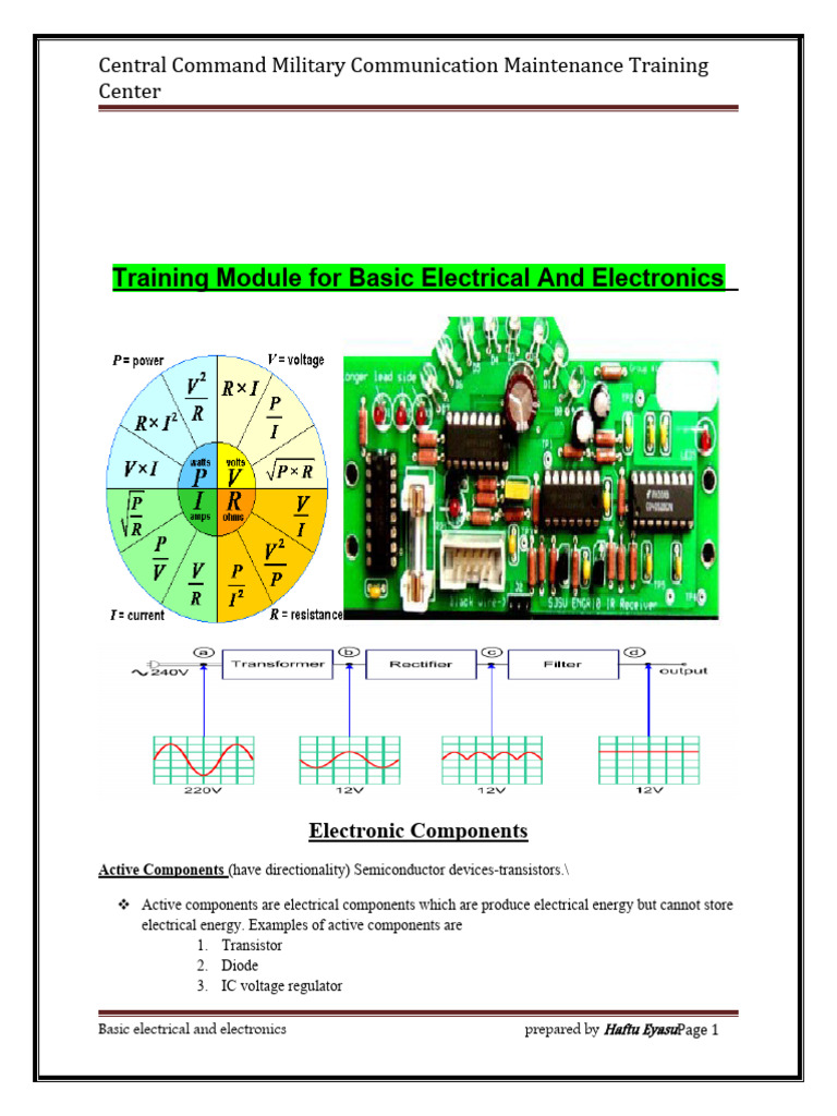 Besic Electrical & Electronics Manual | PDF | Rectifier | P–N Junction