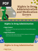 10 Rights To Medication Administration | PDF