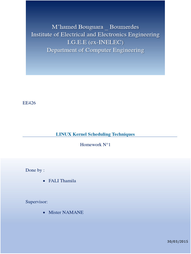 Linux Scheduler and Scheduling Techniques | PDF | Scheduling (Computing ...