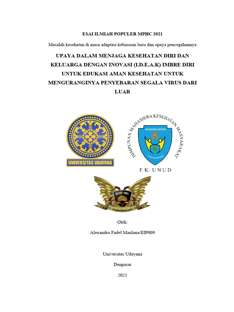 Esai Ilmiah Populer - Eip009 - Alexandro Fadel Maulana - Sman 4 ...