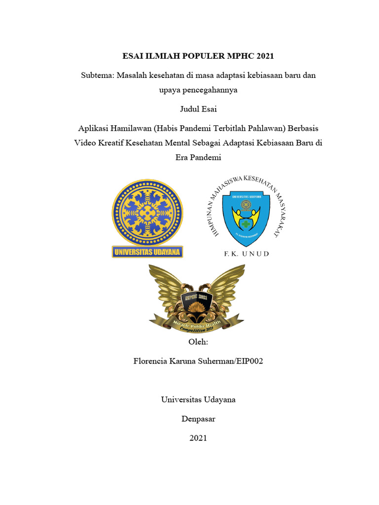 Esai Ilmiah Populer - Eip002 - Florencia Karuna Suherman - Sma Mardi ...