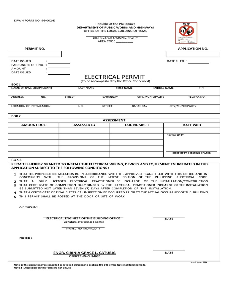Electrical Permits | PDF | Electrician | Electrical Engineering