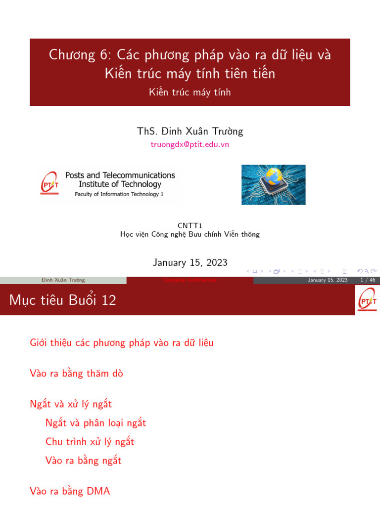 Chapter6 Data Input Output Techniques | PDF