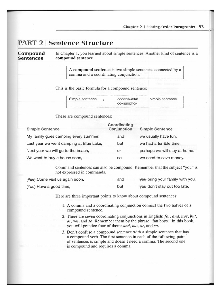 Sentence Structure 2 | PDF