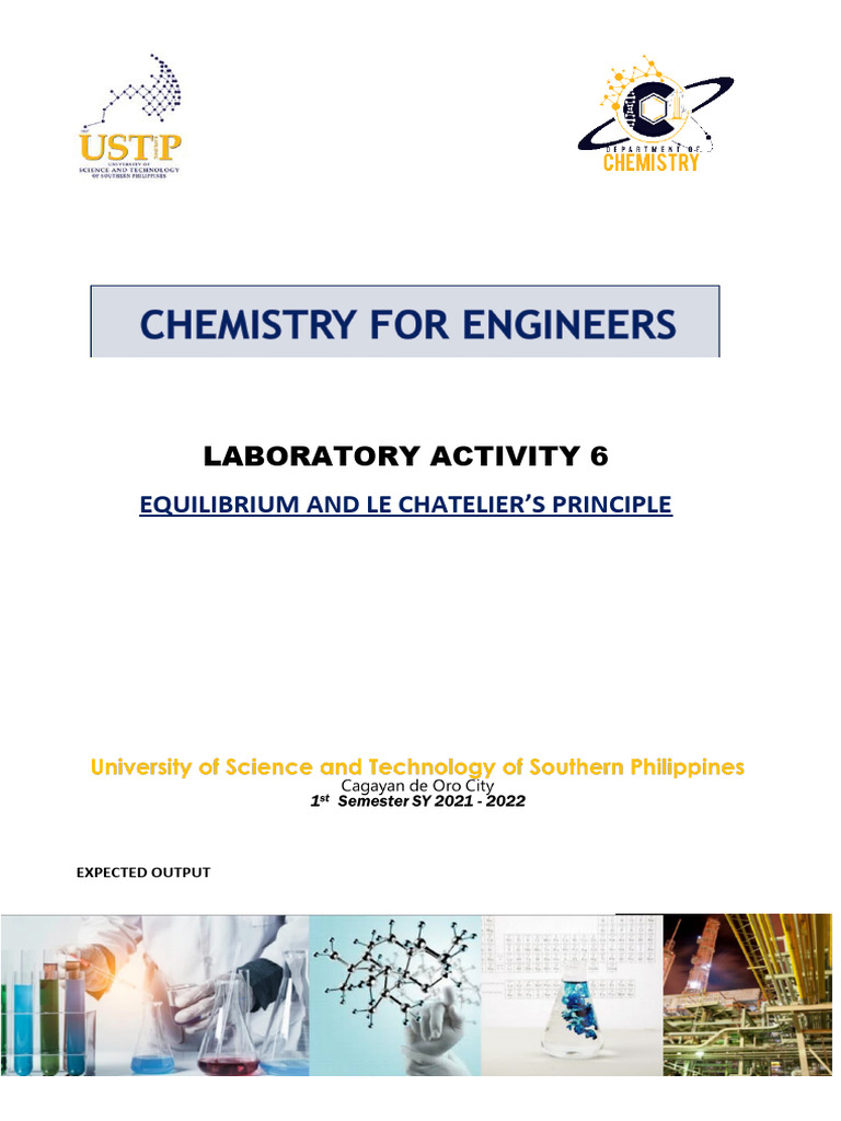 Activity 6 Equilibrium and Le Chatelier - S Principle | PDF | Chemical ...