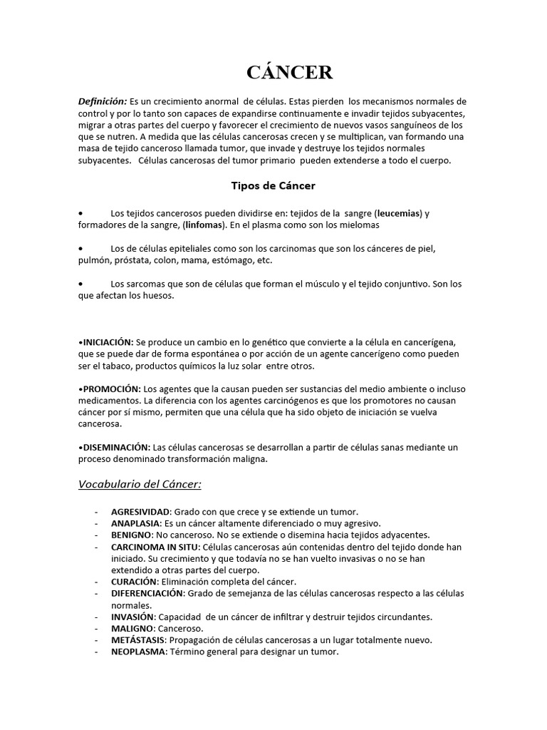 CÁNCER | PDF | Cáncer | Terapia de radiación