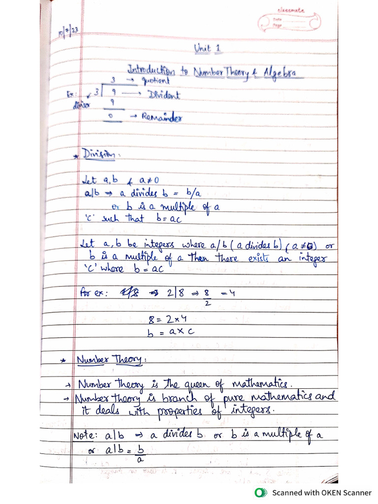 Maths Notes | PDF