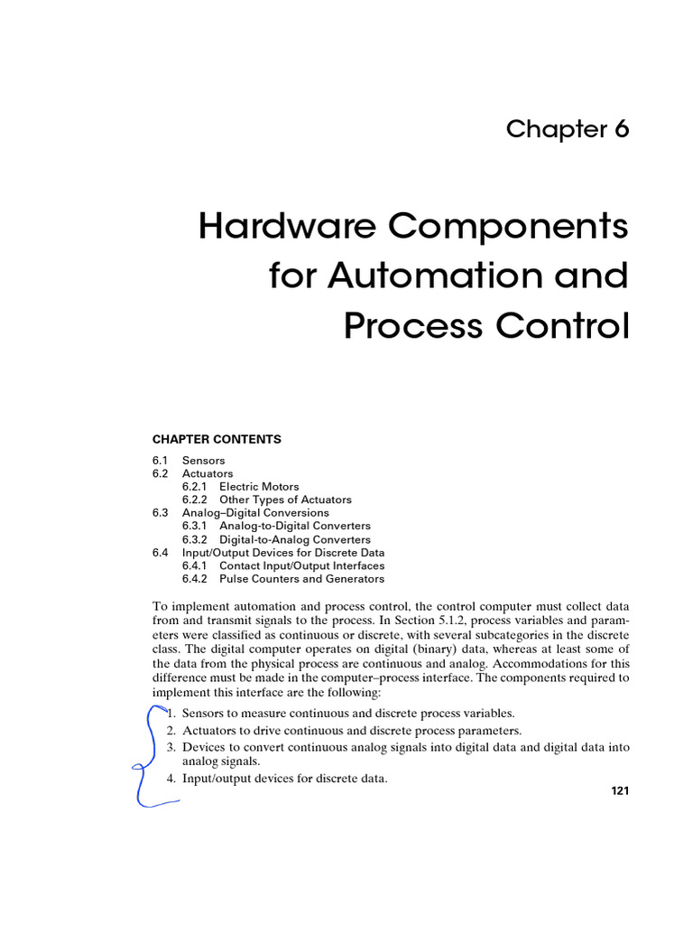 Chapter 6 - Hardware Components For Automation & Control | PDF ...