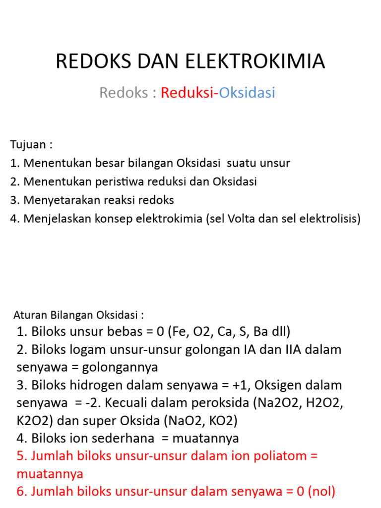 Redoks Dan Elektrokimia | PDF