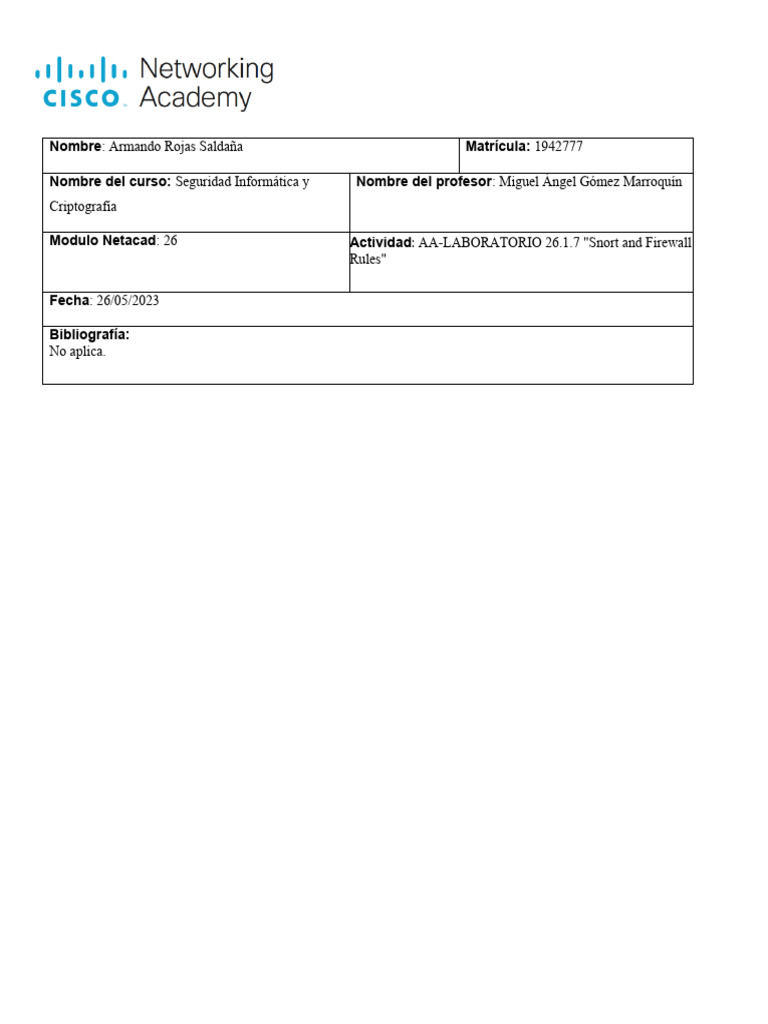 Snort & Firewall Rules Lab Guide | PDF | Firewall (Computing) | Transmission Control Protocol