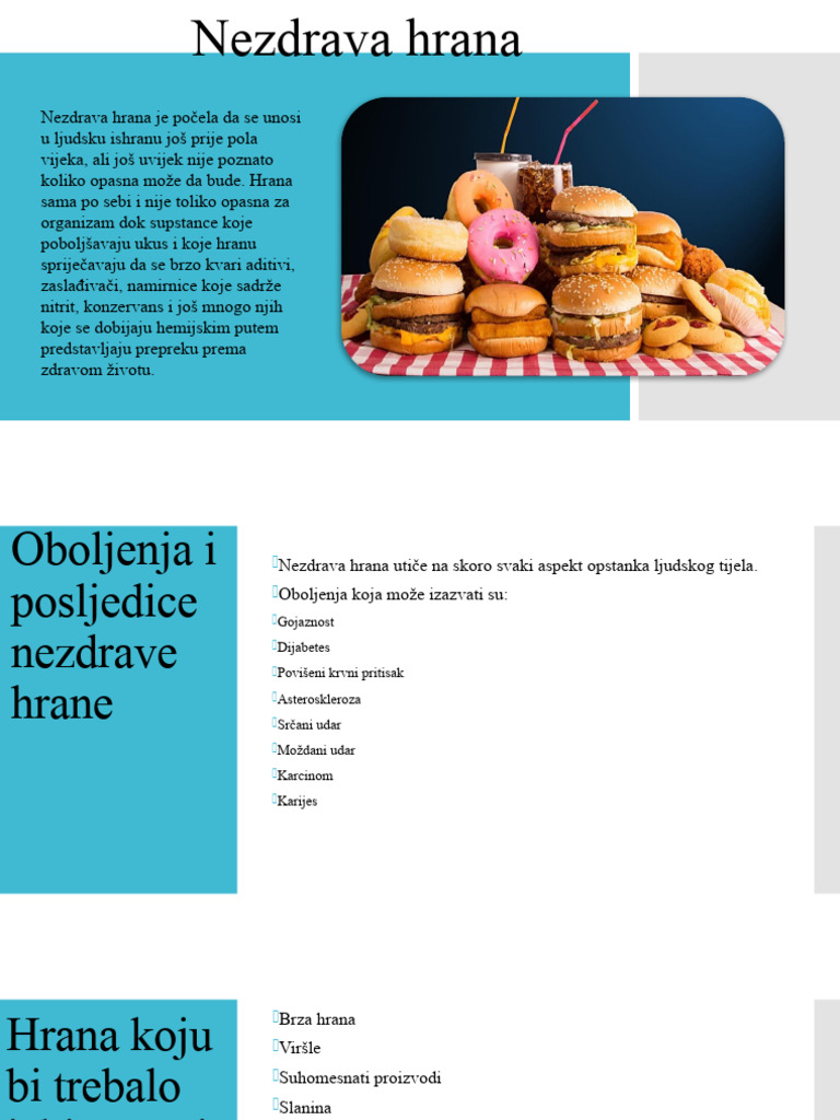 Nezdrava Hrana | PDF