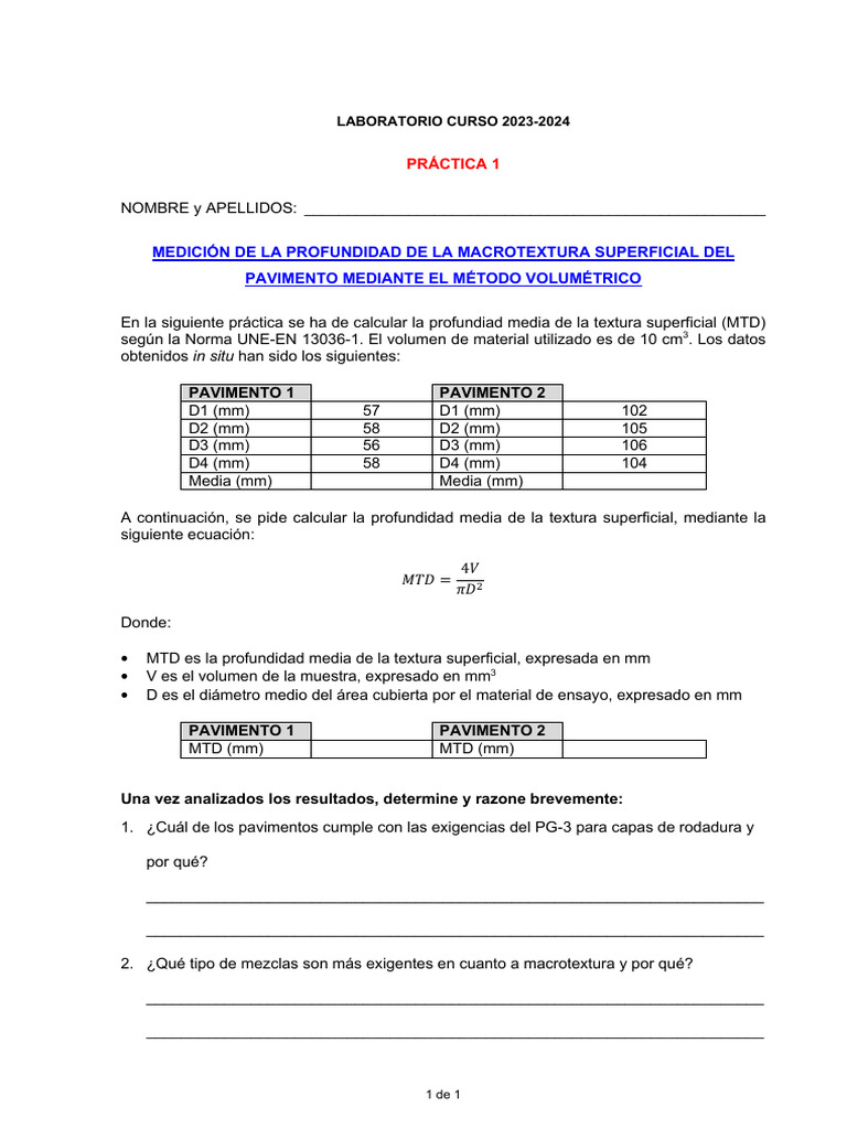 Practica 1 de Laboratorio | PDF