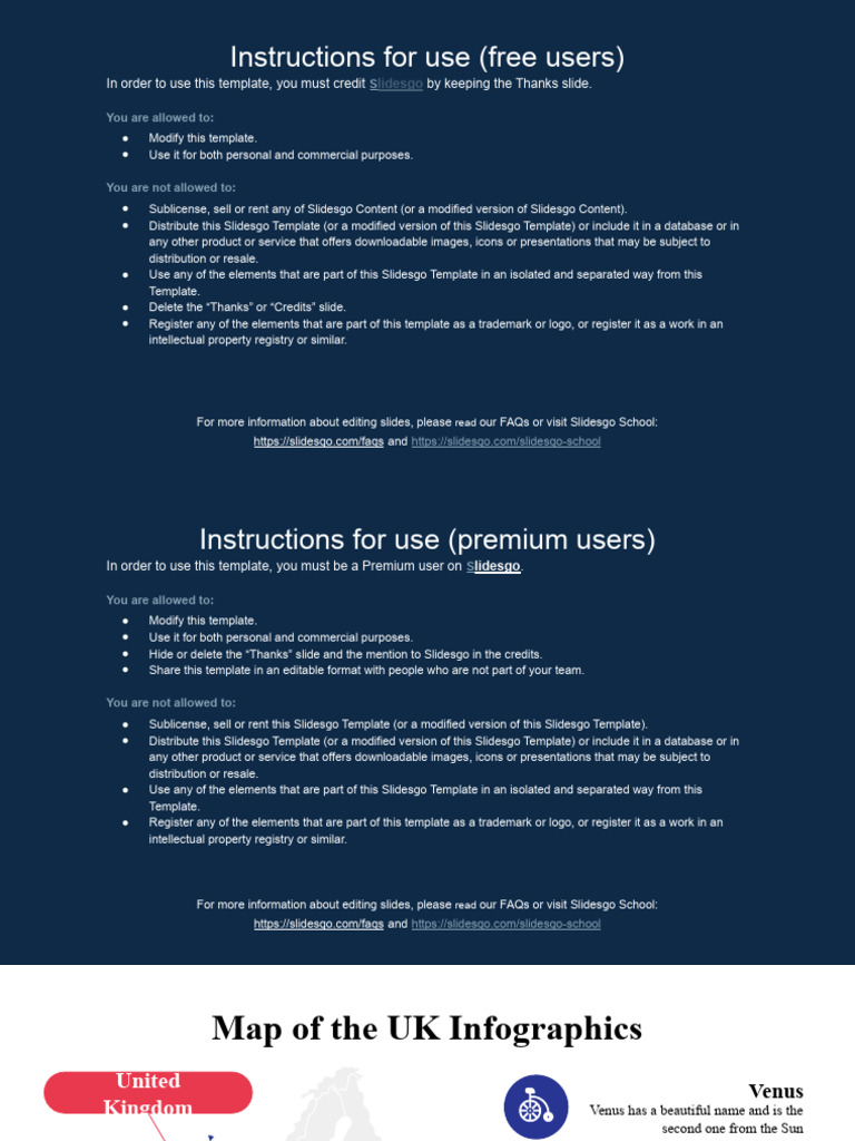 Map of The UK Infographics by Slidesgo | PDF | Planets | Solar System