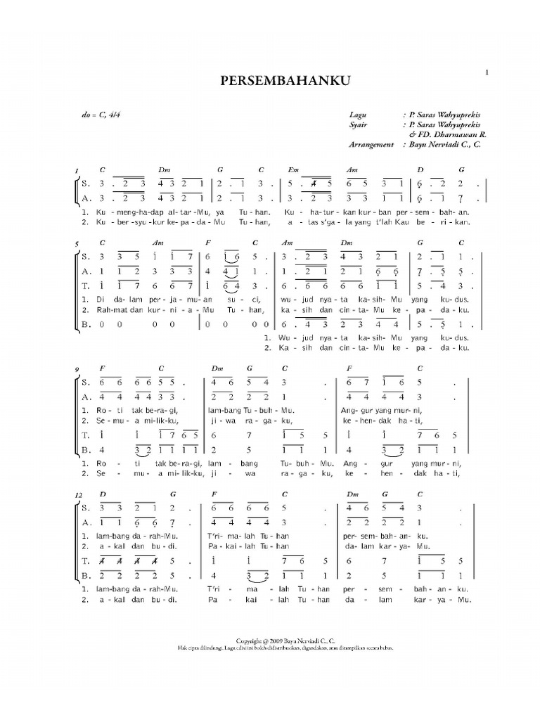 Lagu Koor Perkawinan | PDF