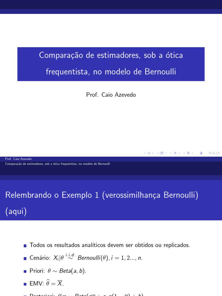 Aula Comp Est Bern IB 2S 2023 | PDF | Estimator | Statistical Analysis