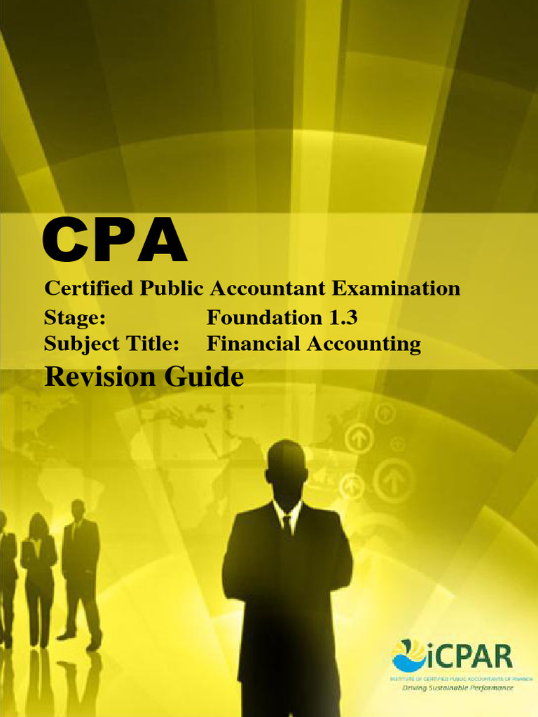CPA Financial Accounting Exam Guide | PDF | Depreciation | Expense