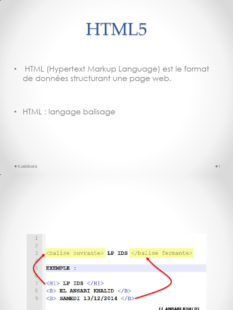 Cours HTML &css | PDF | Html | Langage de balisage