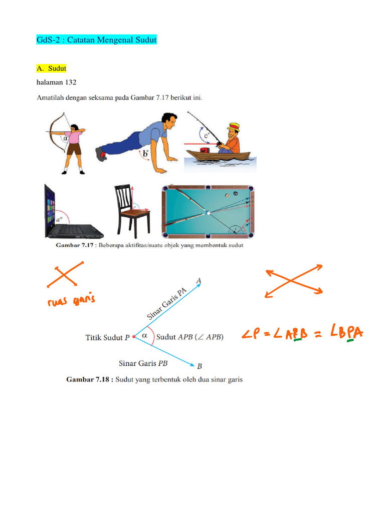 GdS-2 Cat Mengenal Sudut 7F | PDF
