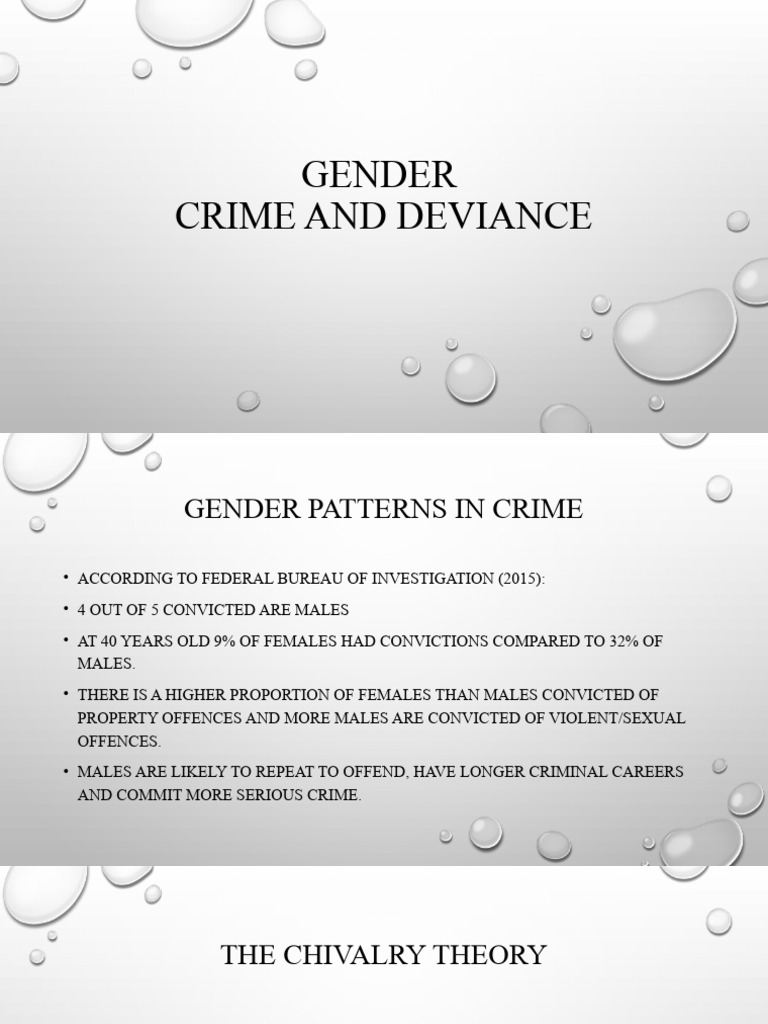Gender and Crime | PDF | Crimes | Crime & Violence