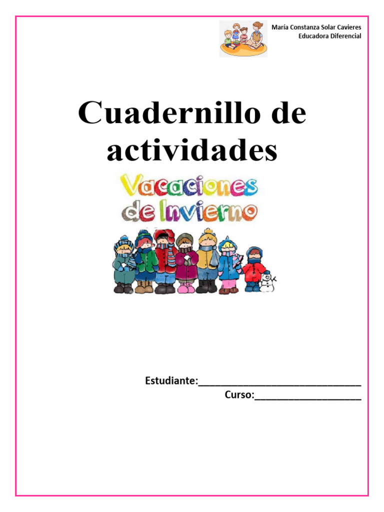 Cuadernillo de Actividades de Invierno | PDF
