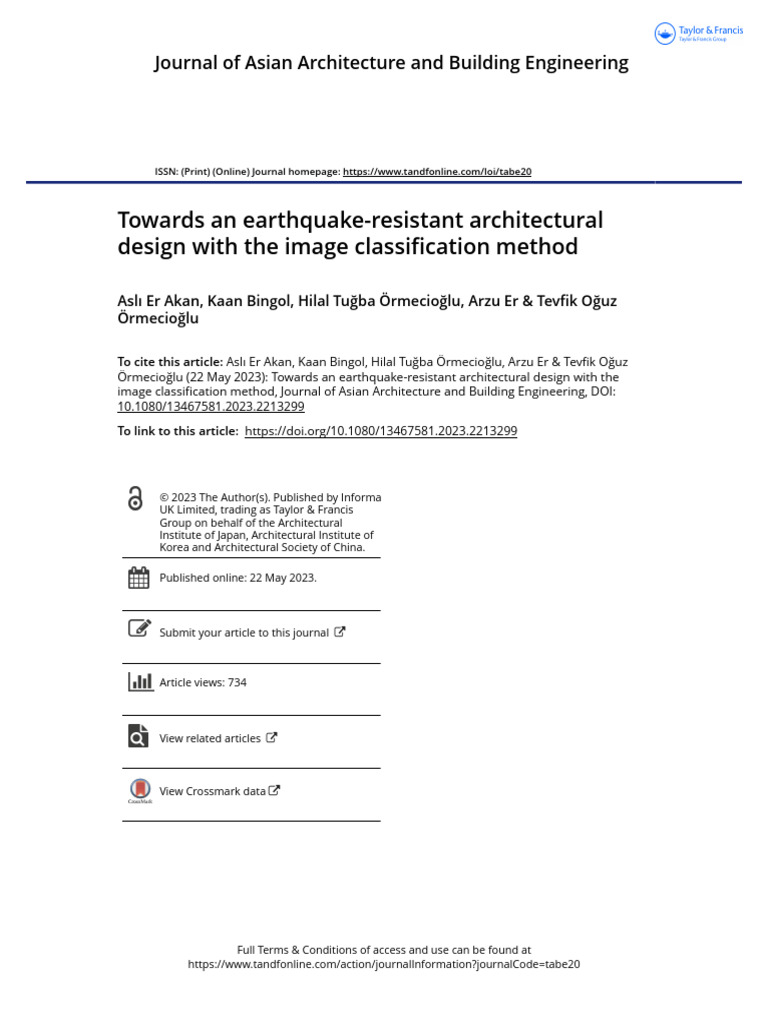 Towards An Earthquake-Resistant Architectural Design With The Image Classification Method-2 ...