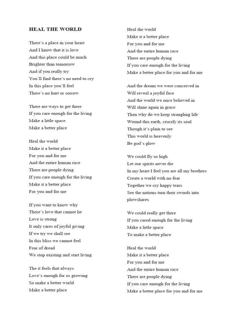 Heal The World | Download Free PDF | Religious Belief And Doctrine