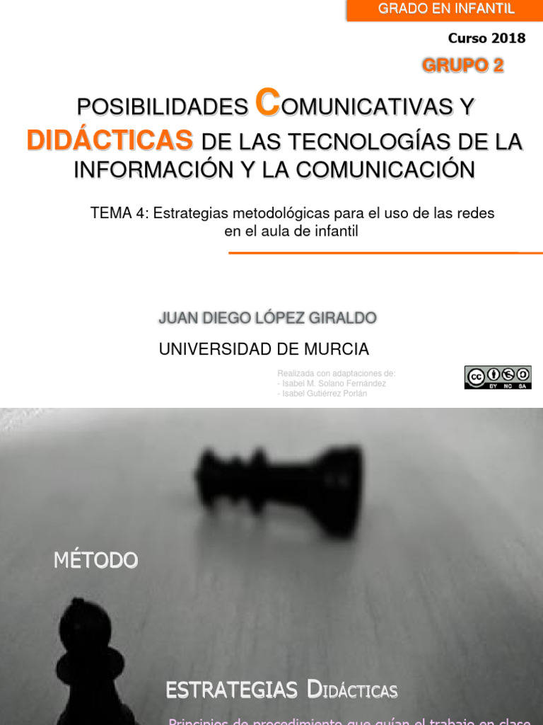 MM TIC Tema+4 Estrategias+metodológicas +JD +abril+25 | PDF | Aprendizaje | Enseñando