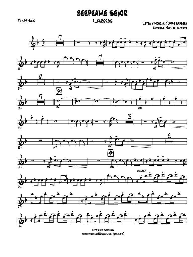 Tenor Sax | PDF