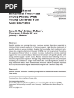 Saavedra & Silverman (2002) | PDF | Phobia | Classical Conditioning