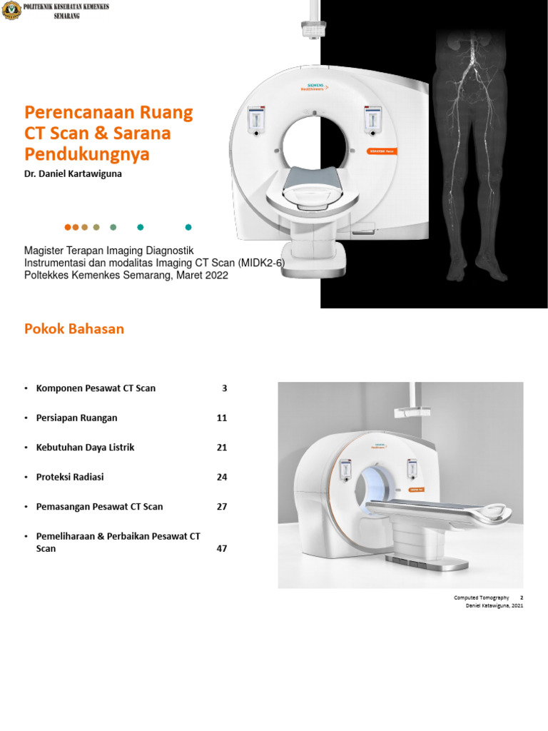 Perencanaan Ruang CT Scan yang Efektif | PDF | Komputer