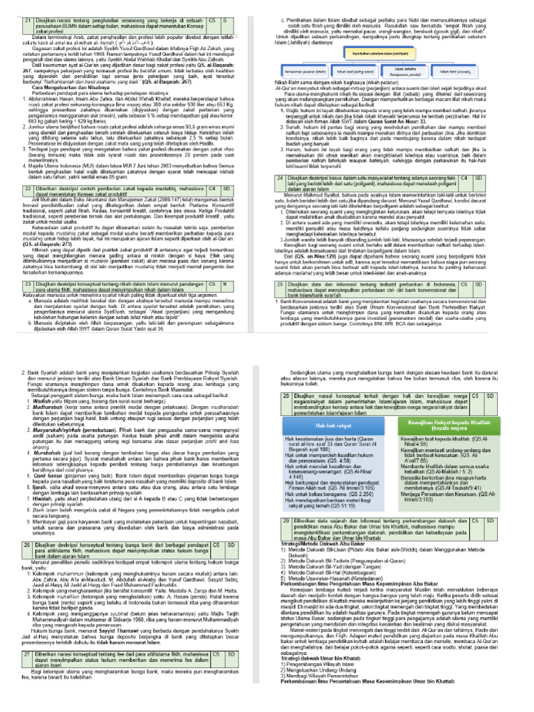 Kisi2 & Materi | PDF