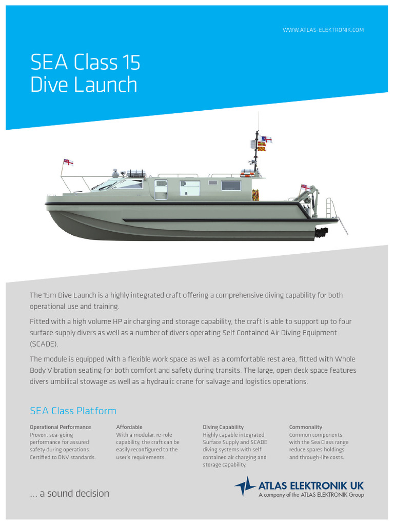 AE - SEA-Class-15 Dive-Launch-Workboat | PDF | Underwater Diving ...