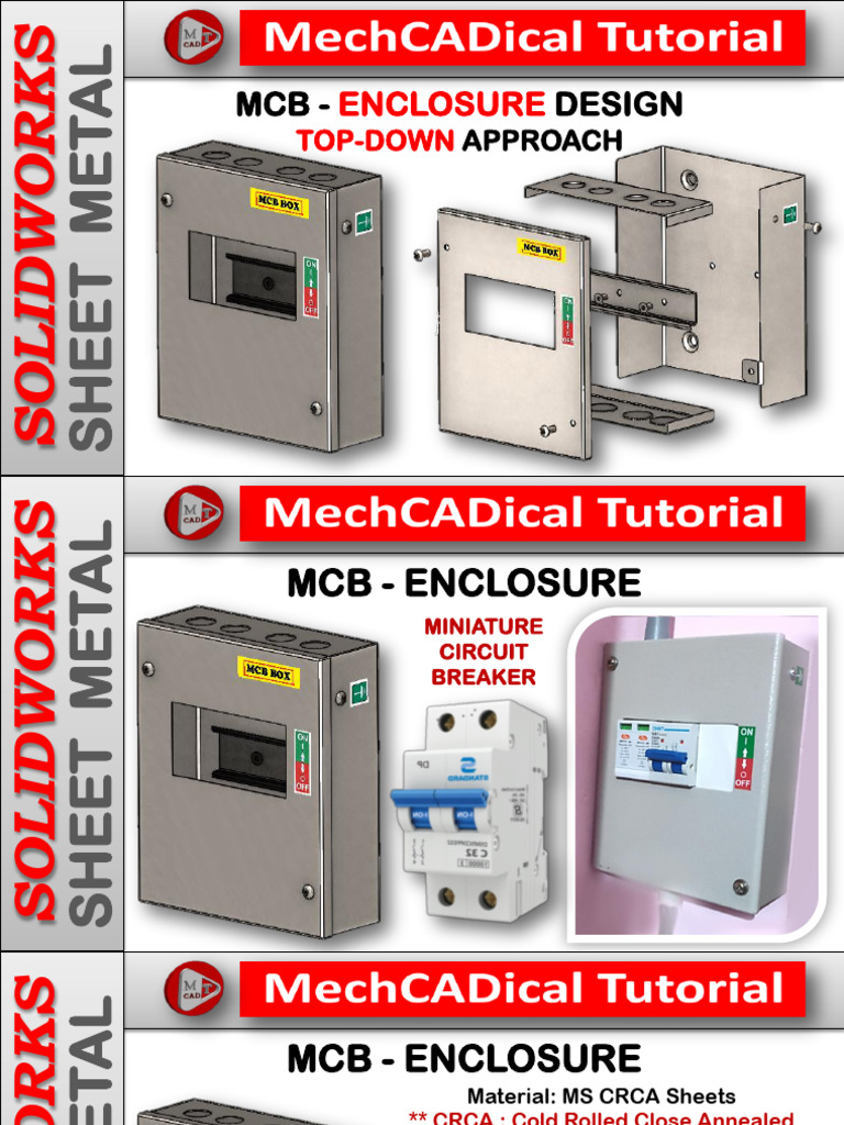 MCB Enclosure Design in SolidWorks | PDF | Technology & Engineering
