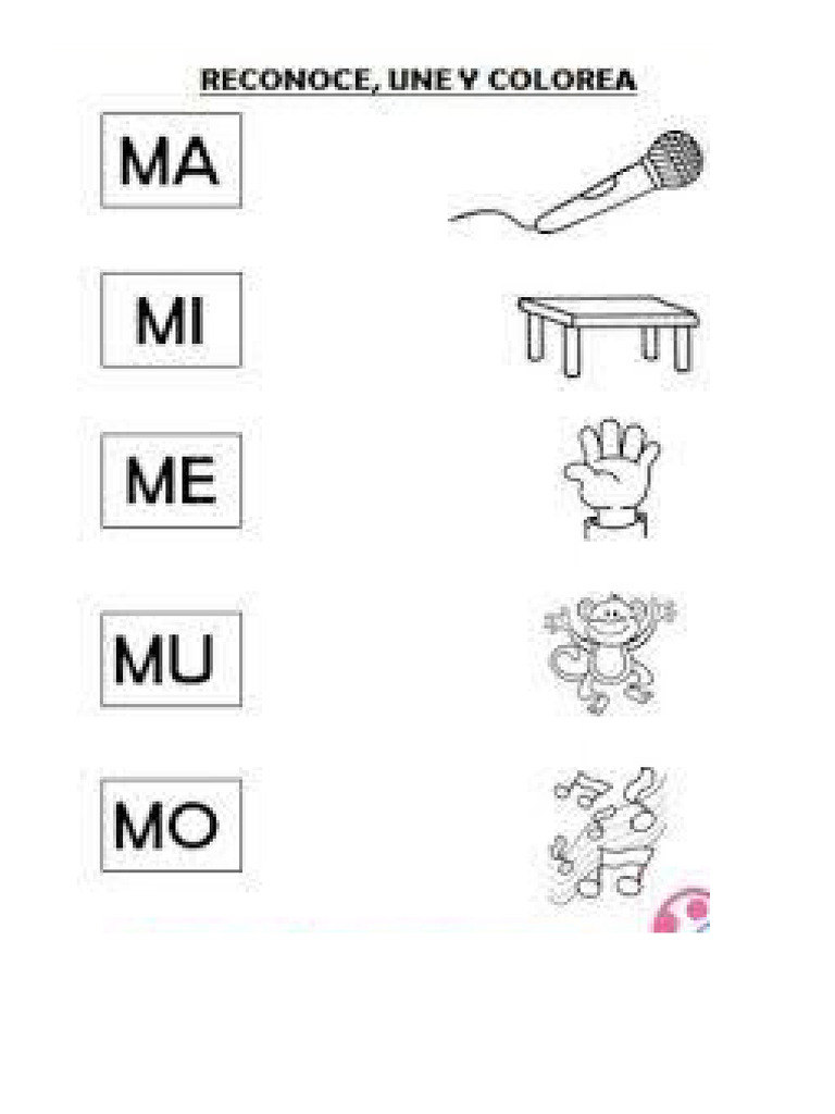 Fichas Letra M | PDF