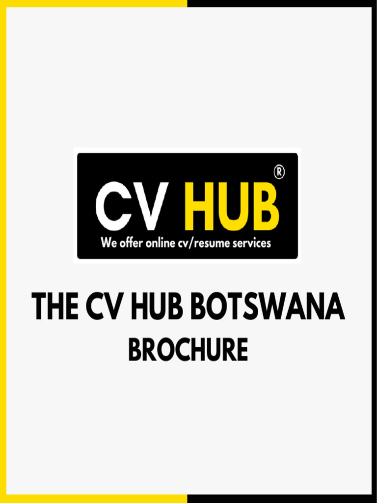 The CV Hub Botswana Brouchure | PDF | Actuary | Actuarial Science