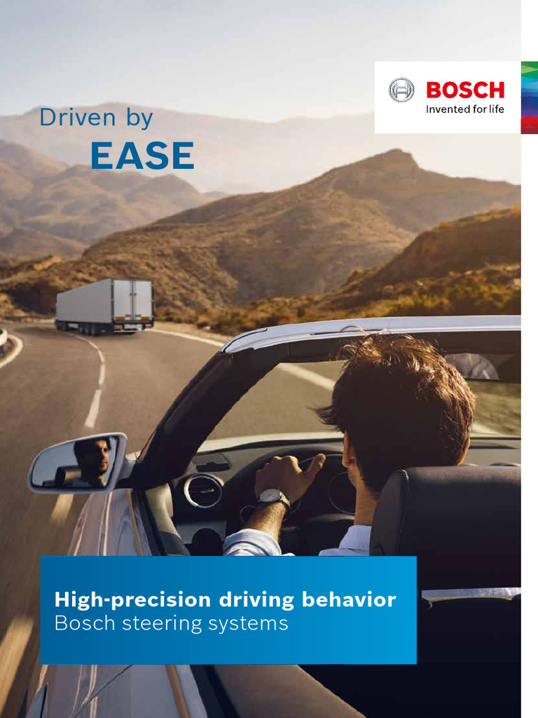 Bosch Steering Systems Overview | PDF | Steering | Pump