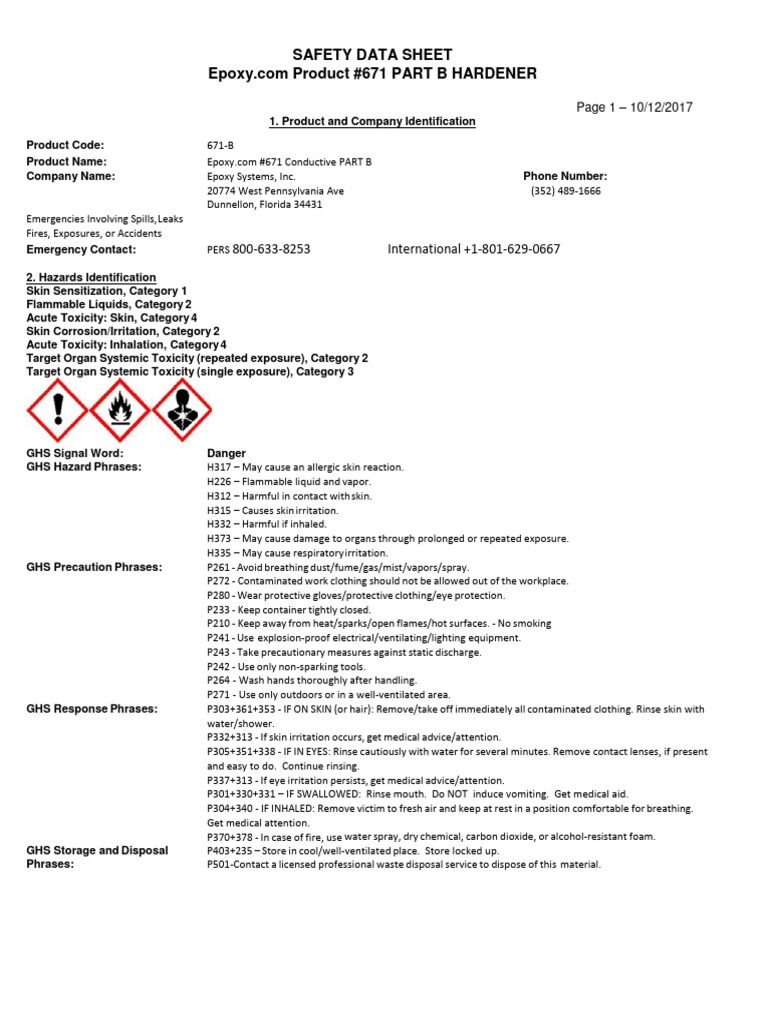Epoxy Hardner B MSDS | Download Free PDF | Firefighting | Personal Protective Equipment