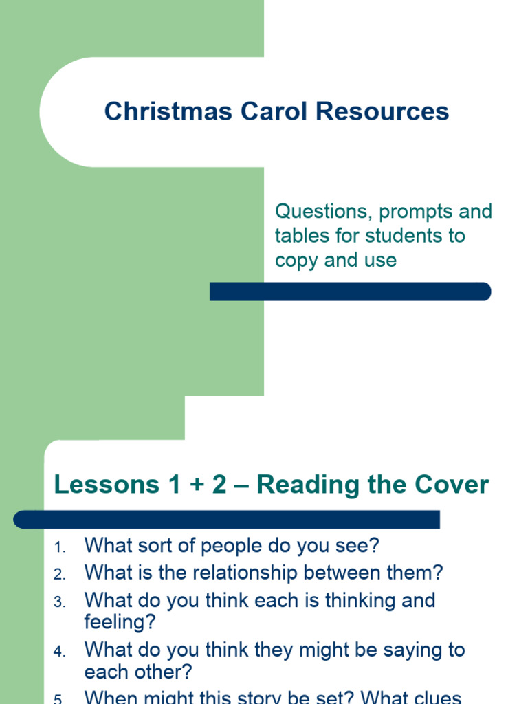 Christmas Carol Resources | PDF | Ebenezer Scrooge | A Christmas Carol