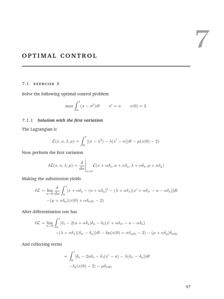 2013 Ocp | PDF | Optimal Control | Calculus Of Variations