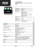 Schneider Electric - EOCR - 3DM2-WRDUWZ | PDF | Relay | Alternating Current