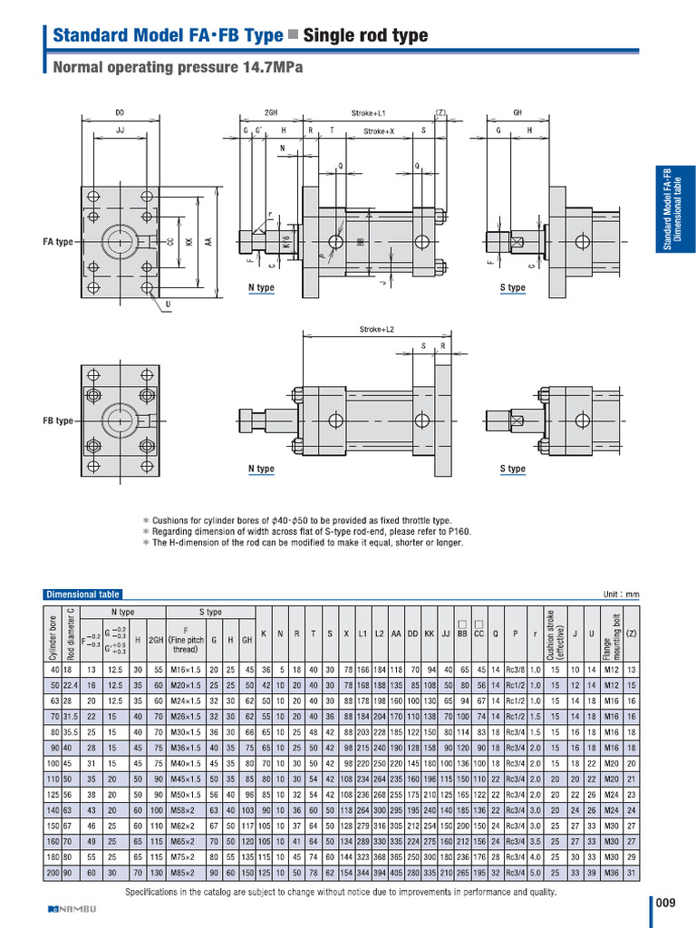 FA FB Nambu Cylinder 1 | PDF