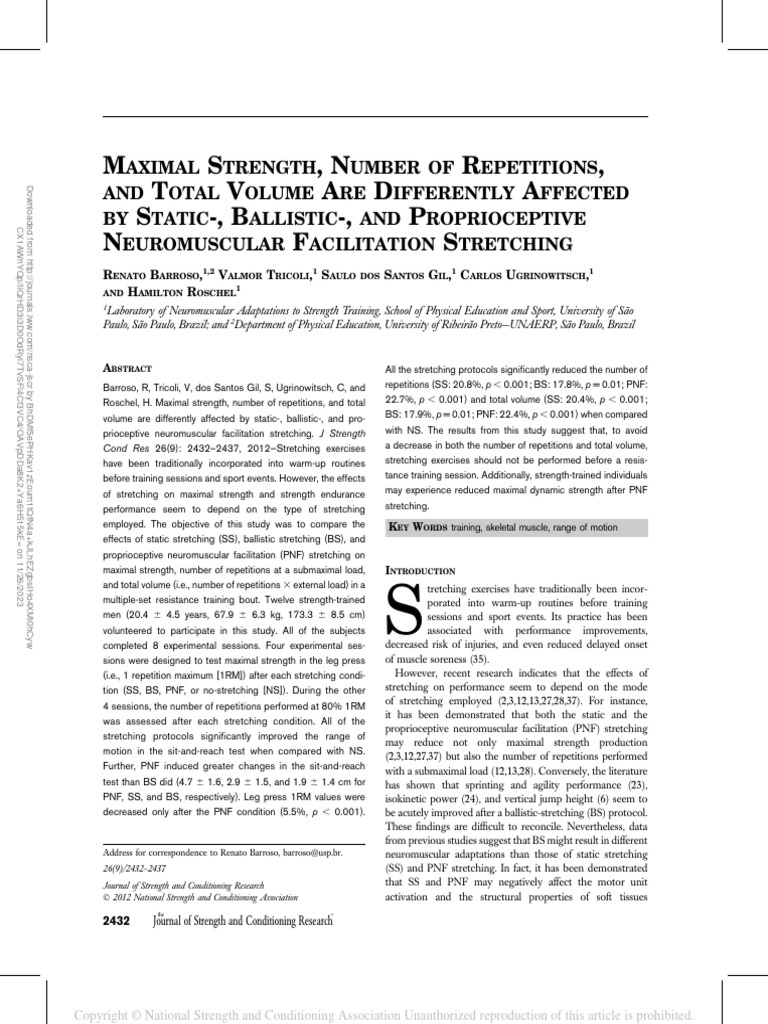 Maximal Strength, Number of Repetitions, and Total.17 | PDF | Strength Training | Physical Fitness