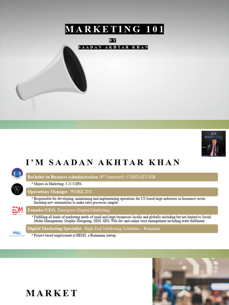 Marketing 101 | PDF | Marketing | Brand